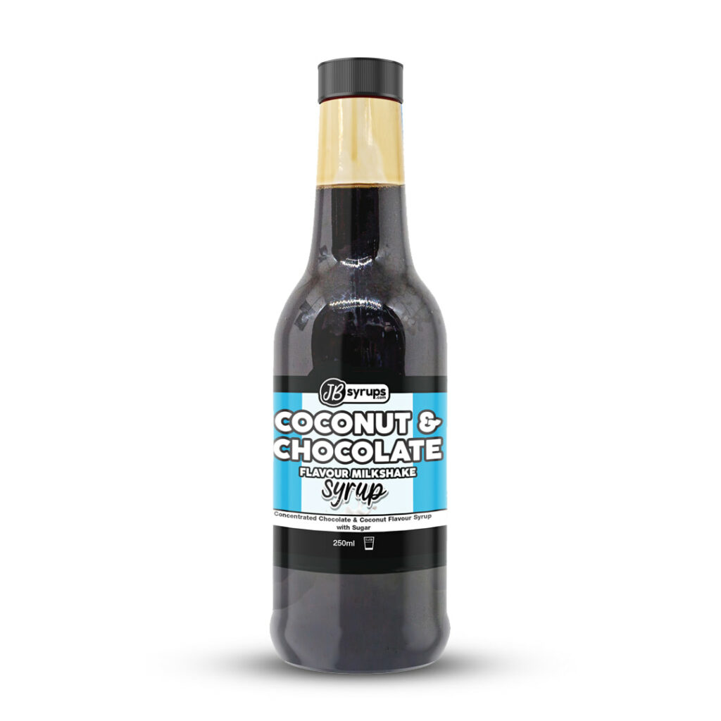 Coconut & Chocolate Flavour Milkshake Syrup Flavoured Milkshake Syrup ...