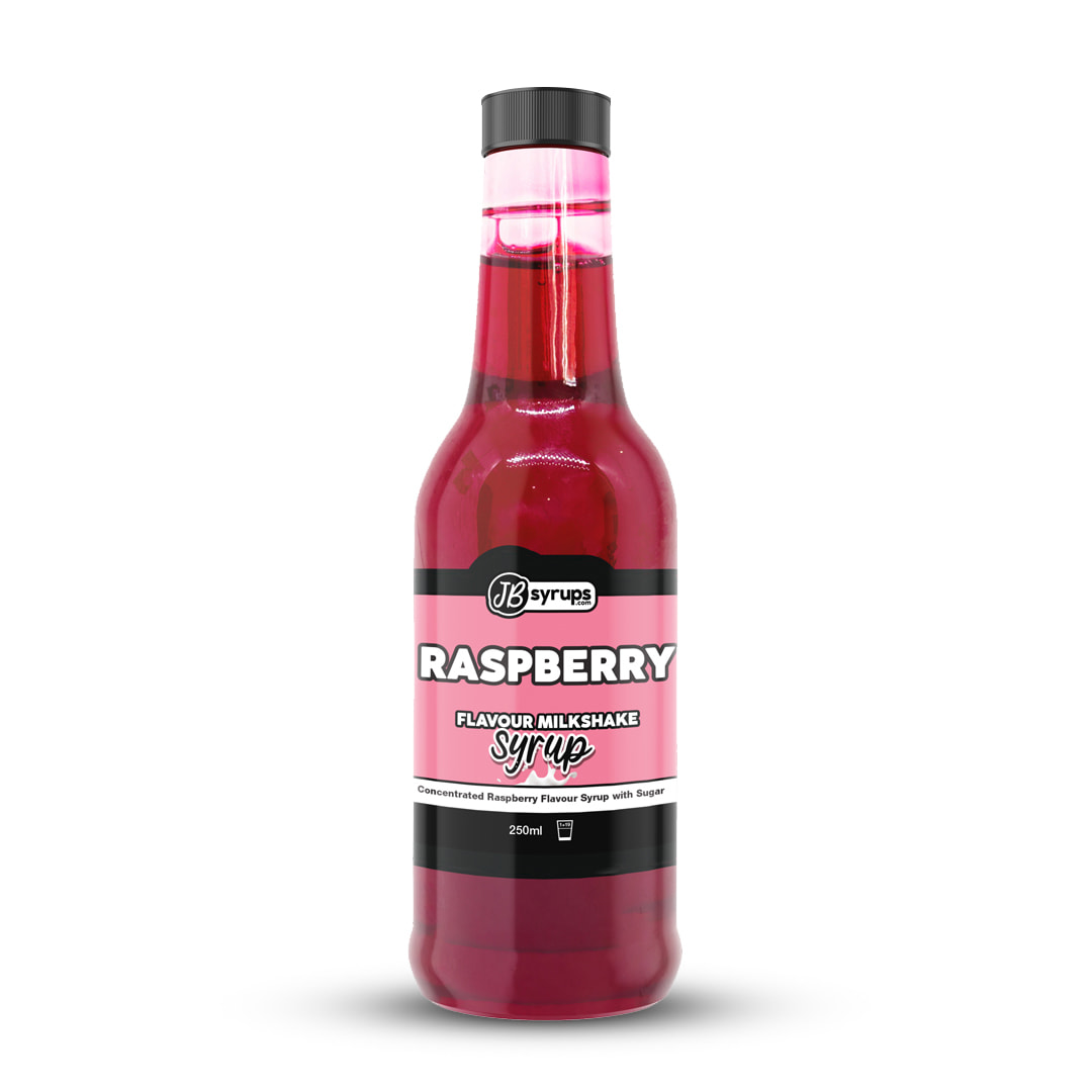 Raspberry Flavour Milkshake Syrup Flavoured Milkshake Syrup | JB Syrups
