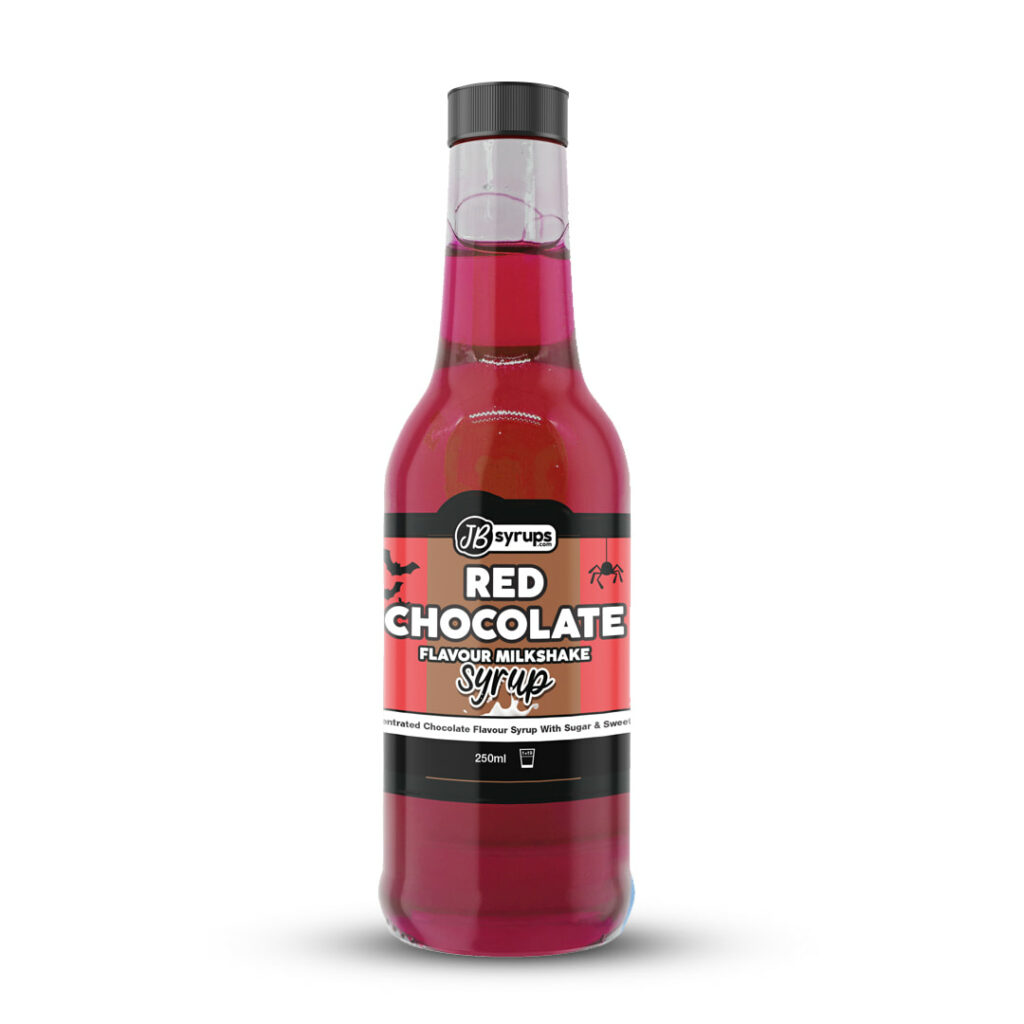 Red Chocolate Flavour Milkshake Syrup Flavoured Milkshake Syrup | JB Syrups