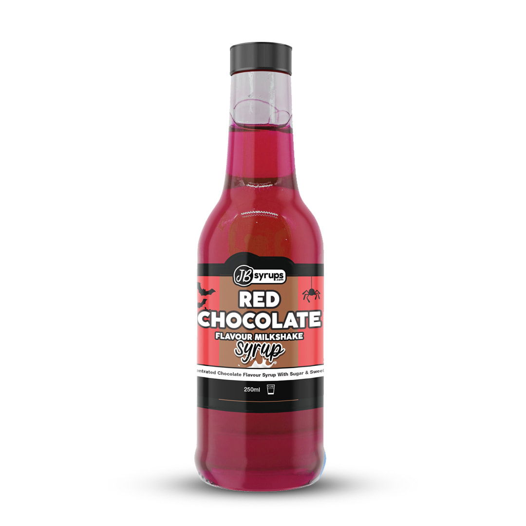 Red Chocolate Flavour Milkshake Syrup Flavoured Milkshake Syrup | JB Syrups